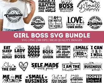 Girl Boss Svg Bundle, Boss Lady Svg, Entrepreneur Svg Bundle, Small ...