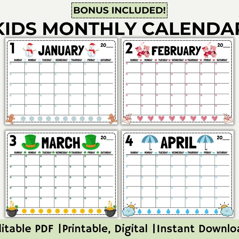 2025 Daycare Calendar - Etsy