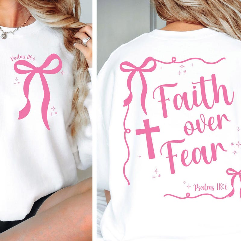 Faith Bow Svg - Etsy