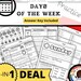 Pre-k and Older: Days of Week Practice (BUNDLE) - Etsy