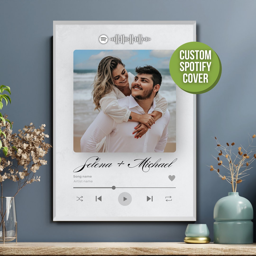 Spotify Personalized Album Cover Poster, Scannable Code, Printable File ...