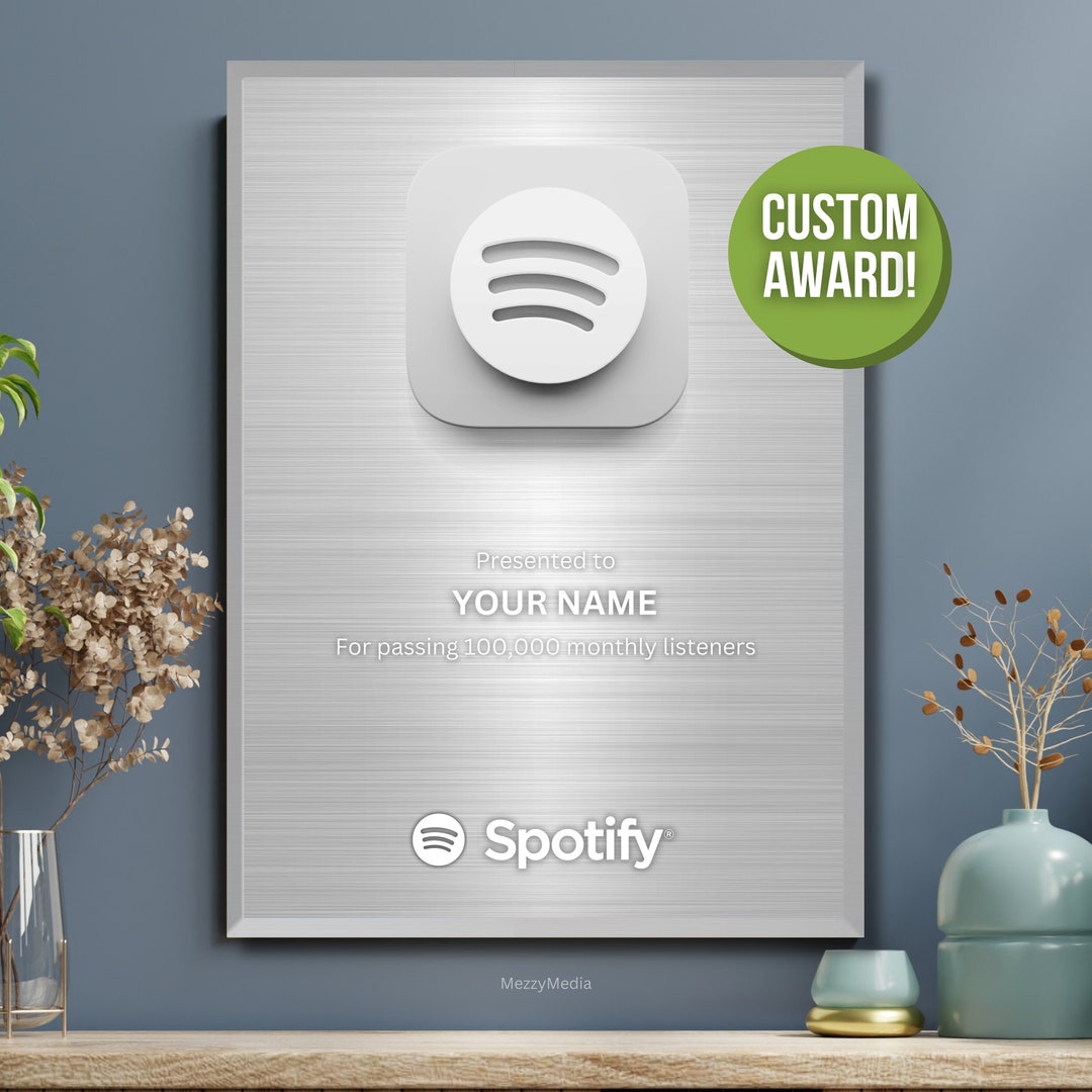 Custom Spotify Plaque, Personalized Digital Product Download, Printable ...