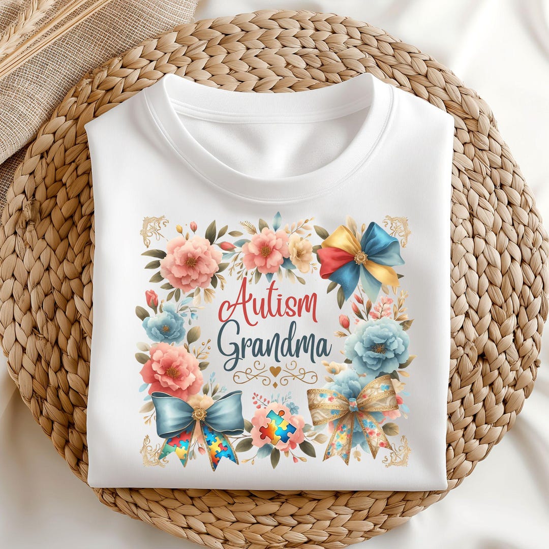 Autism Grandma Png Autism Awareness Clipart Proud Granny Support Design ...