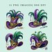 Mardi Gras Hat PNG Jester Hat Clipart Bundle Retro Fat Tuesday Design ...