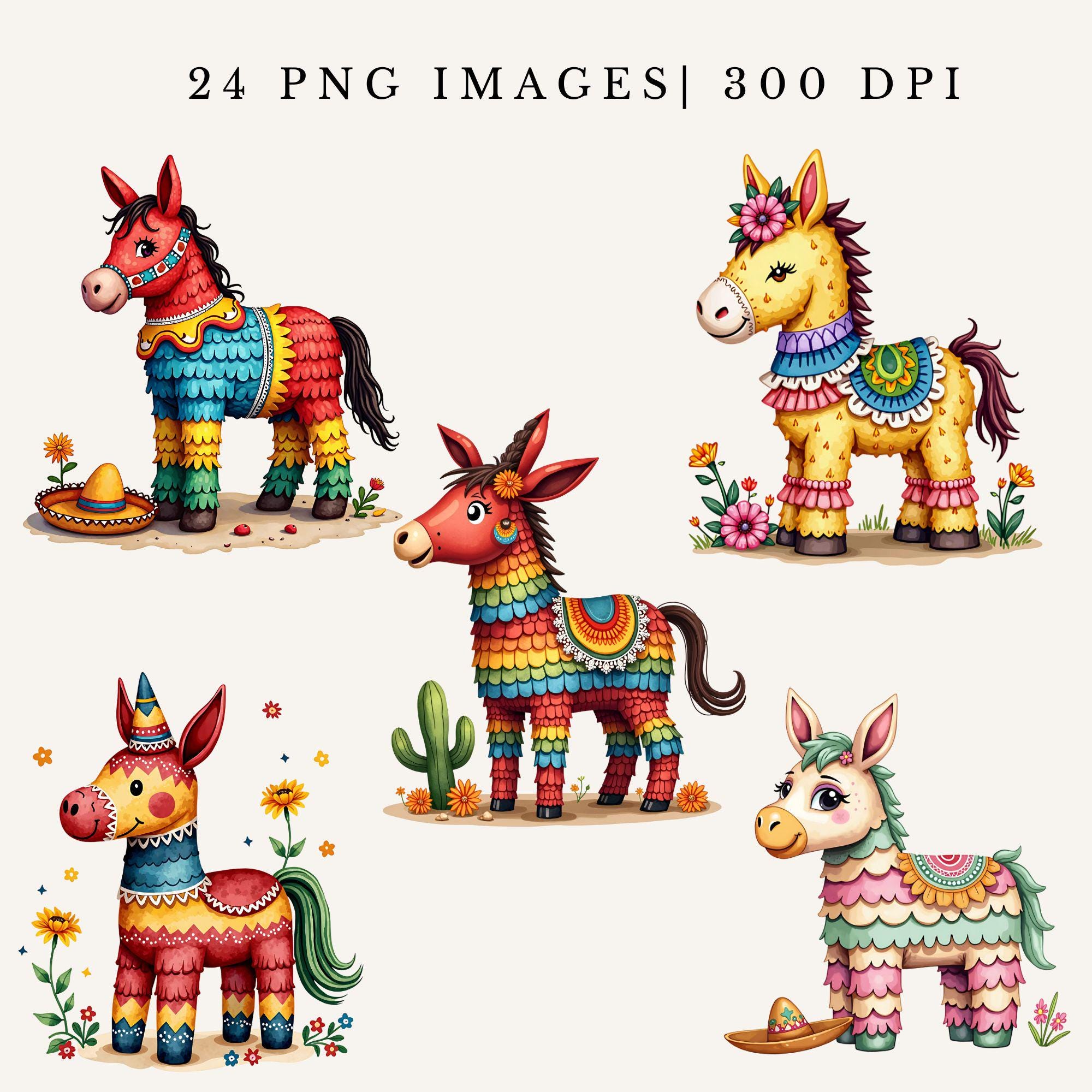 Cinco De Mayo Pinata Clipart Mexican Party Fiesta PNG Latina Festival ...
