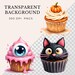 Cupcake Halloween Clipart Spooky Sweet Treats PNG Scary Desserts ...