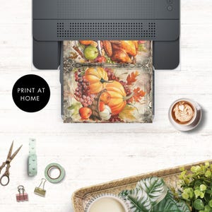 Happy Fall Thanksgiving Junk Journal Kit Autumn Season Digital Paper ...