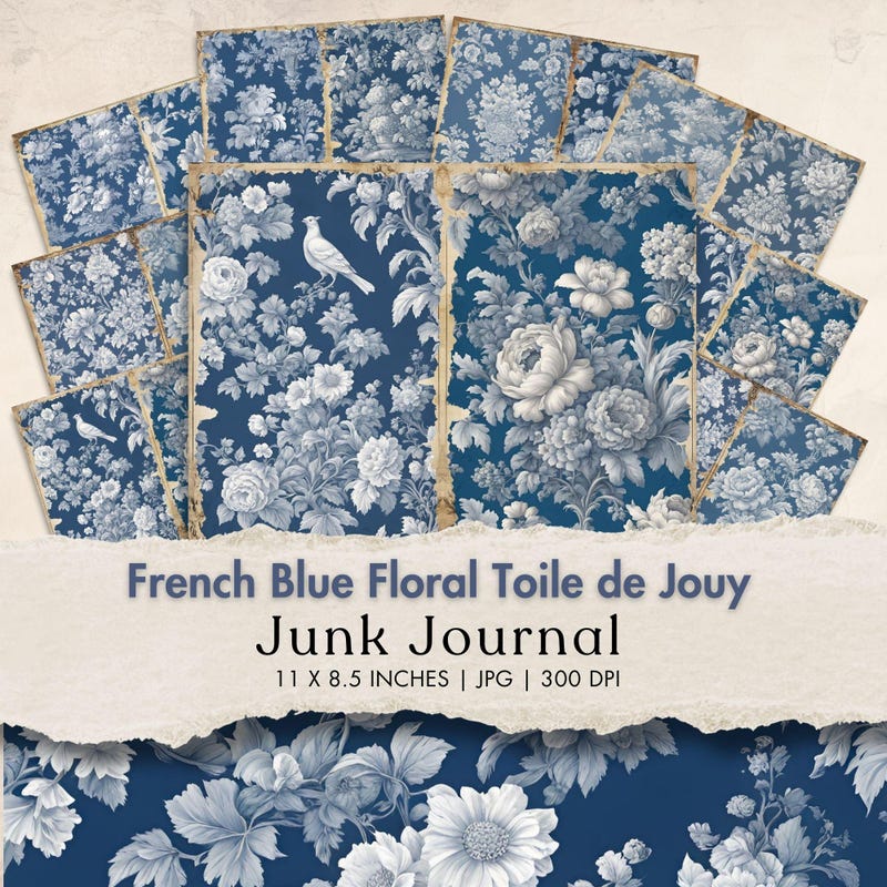 French Toile Paper - Etsy