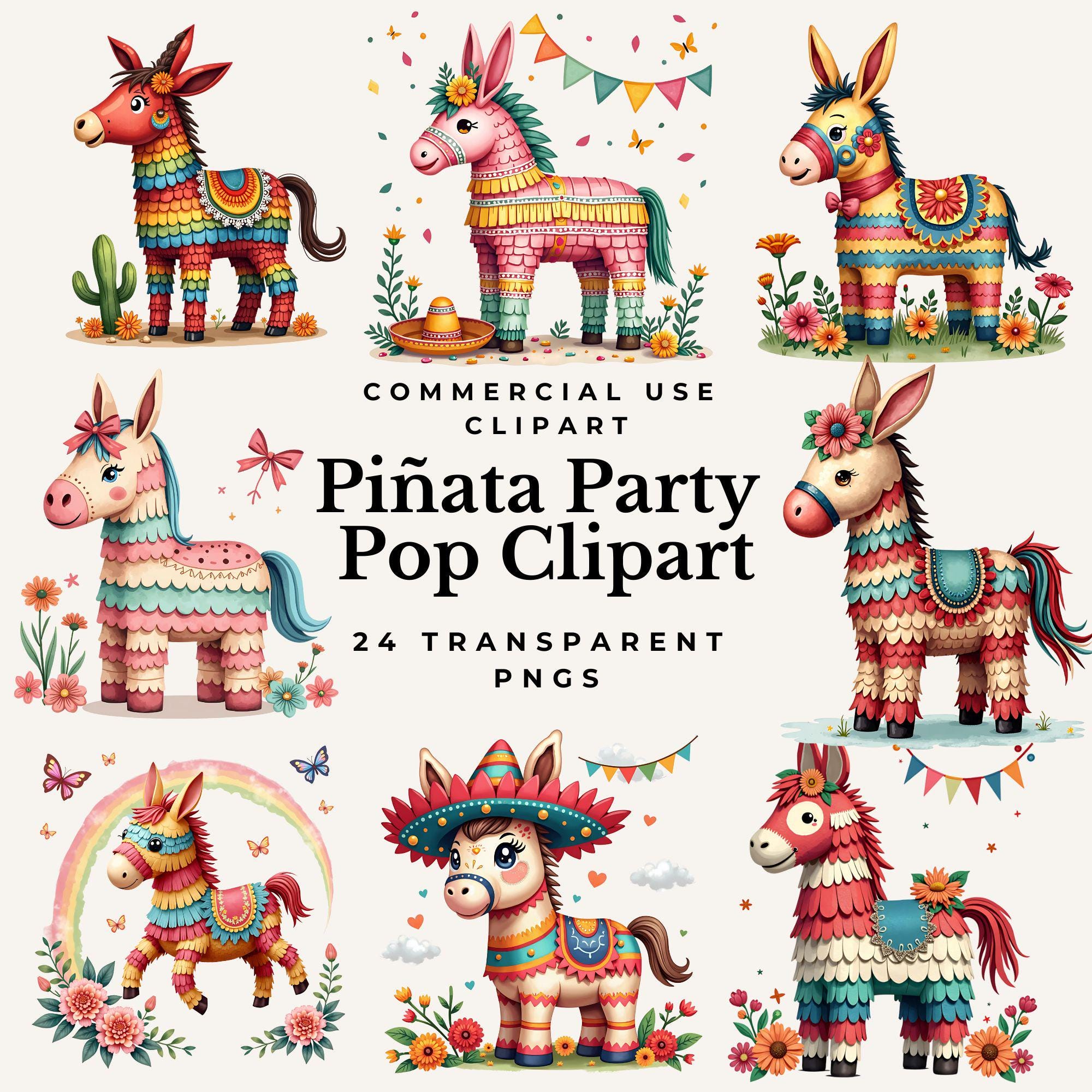 Cinco De Mayo Pinata Clipart Mexican Party Fiesta PNG Latina Festival ...