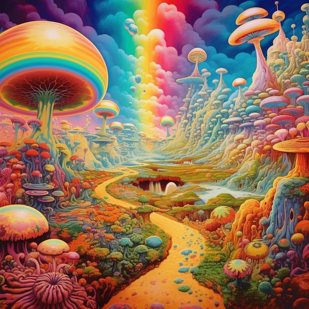 Psychedelic Earth Original Art Instant Digital Download High - Etsy