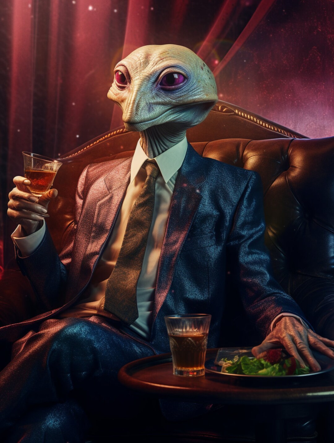 Fancy Alien Printable Poster Instant Digital Download High - Etsy