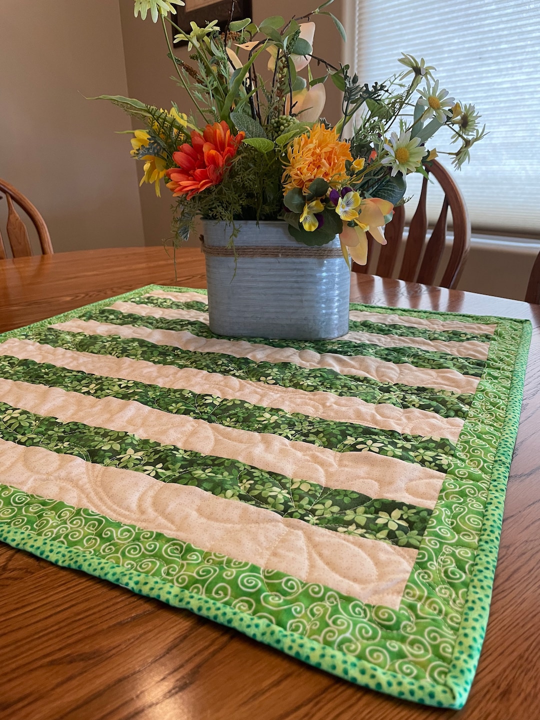 Quilted Table Topper - Etsy