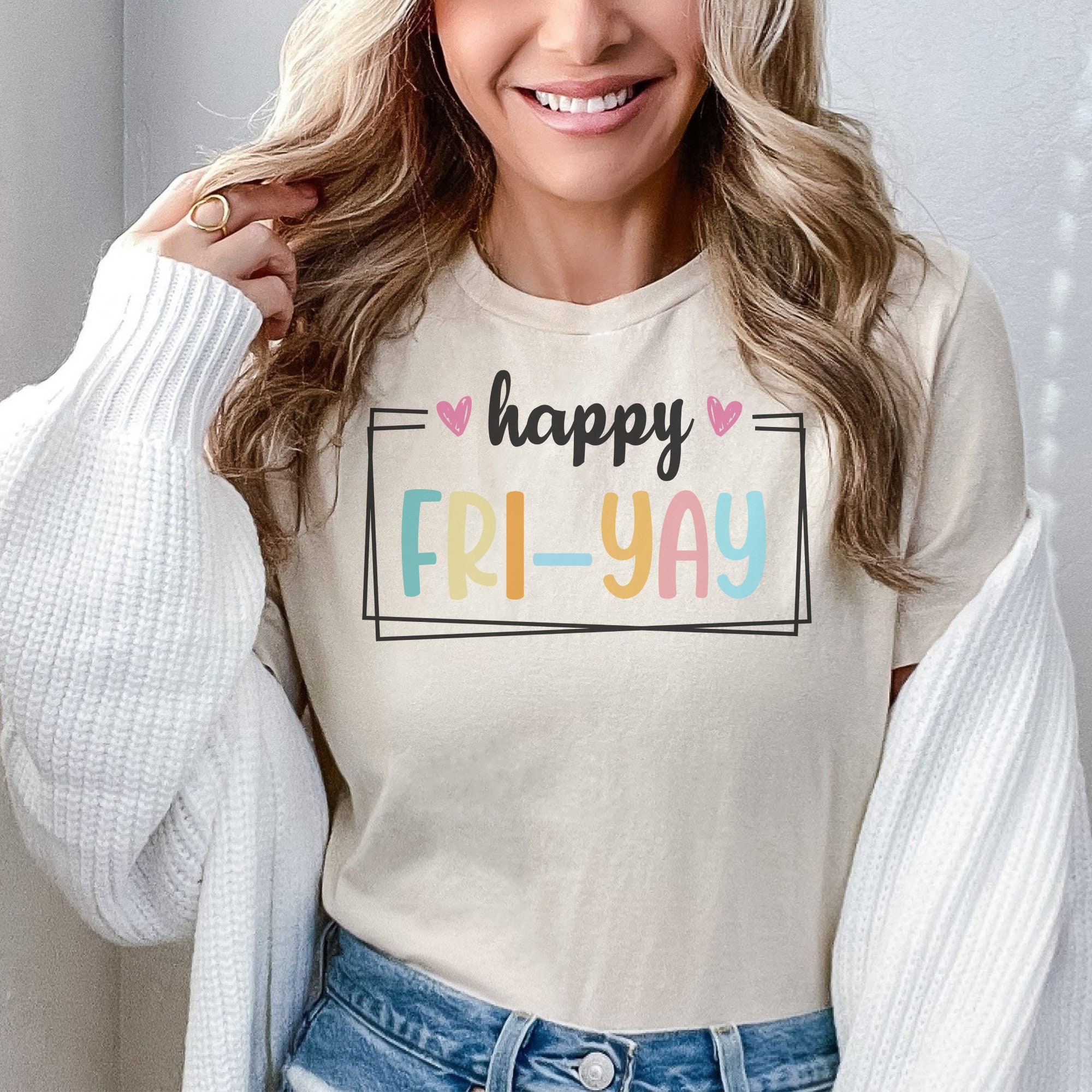 Happy Friyay Shirt, Gift for Teacher, Funny Teacher Shirt, Friday ...