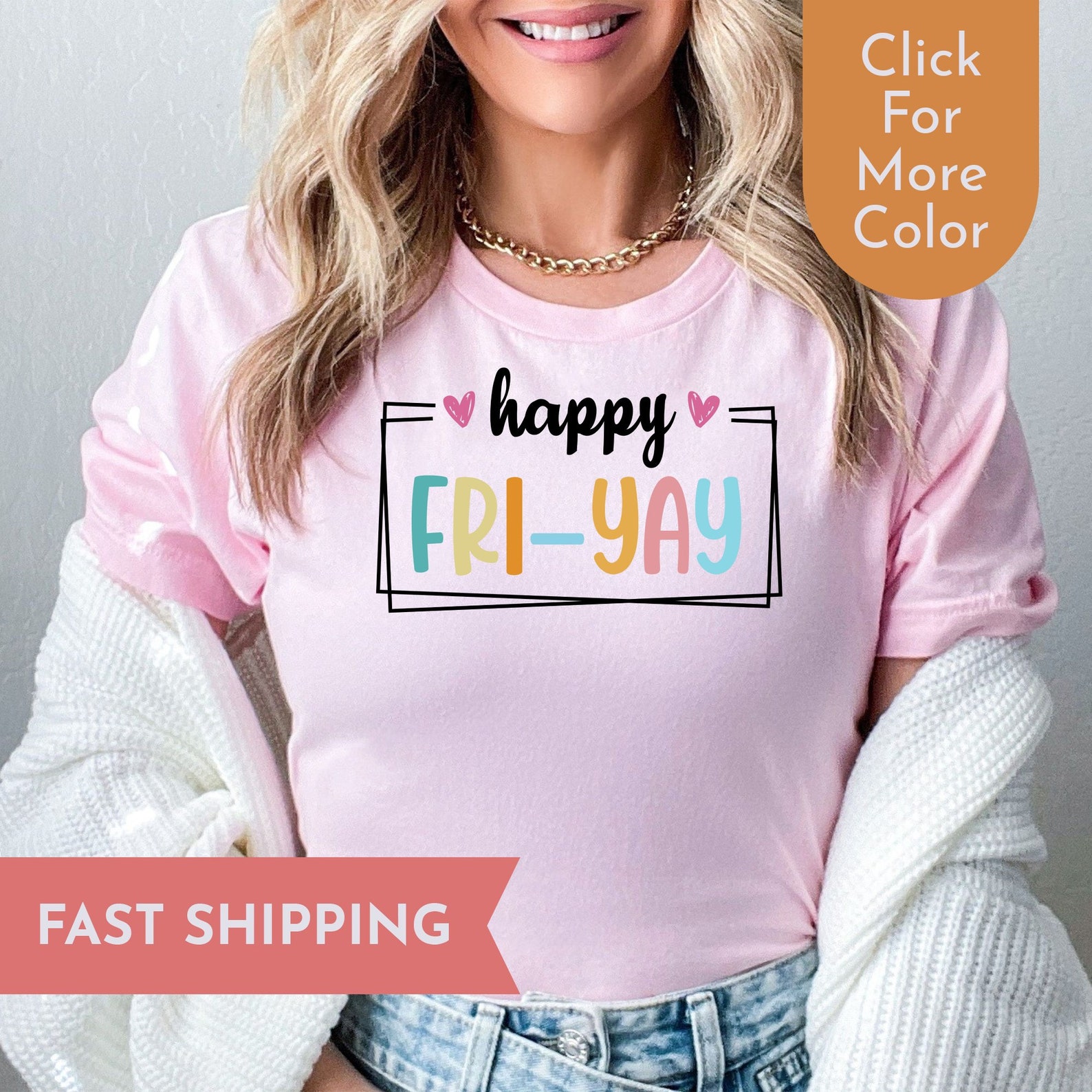 Happy Friyay Shirt, Gift for Teacher, Funny Teacher Shirt, Friday ...