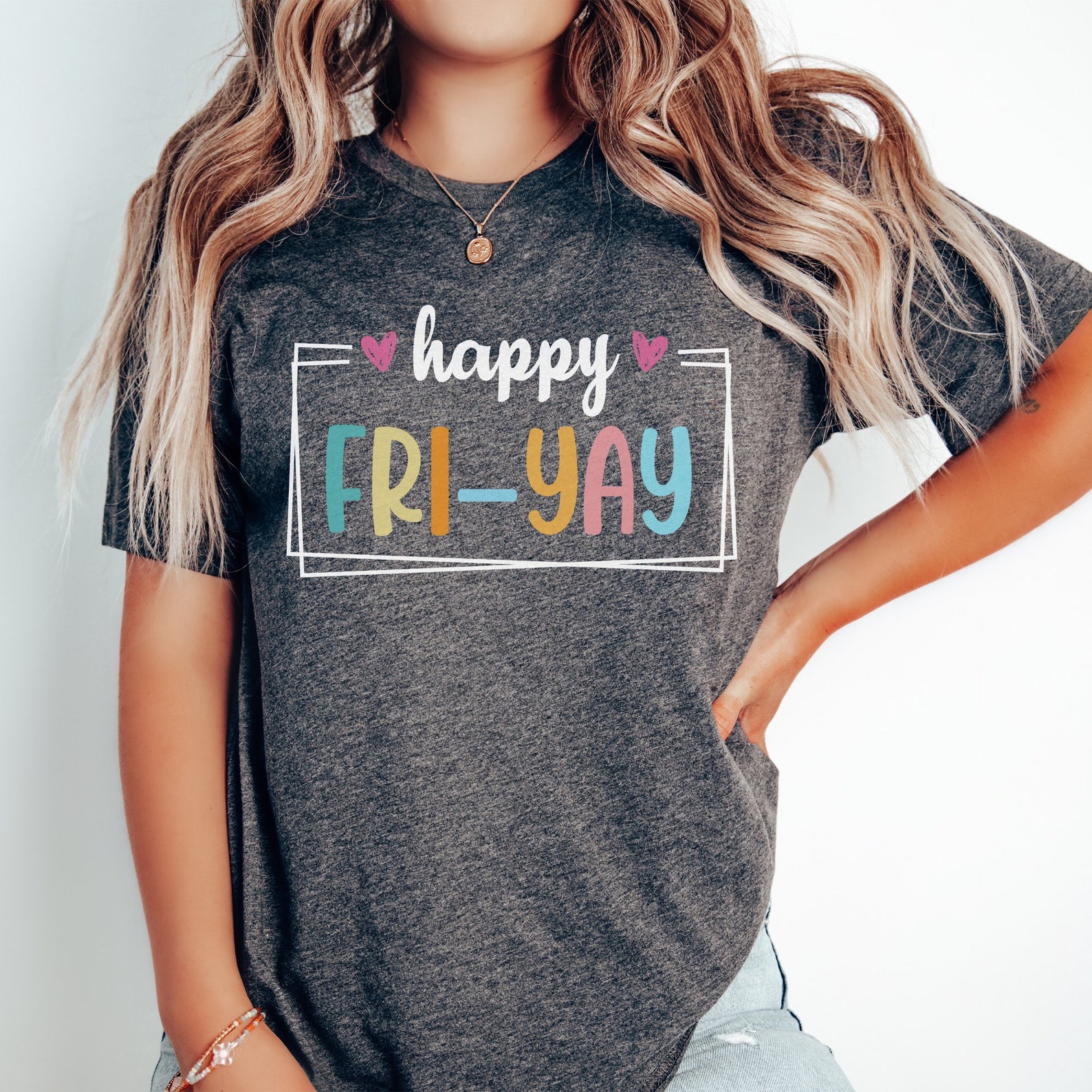 Happy Friyay Shirt, Gift for Teacher, Funny Teacher Shirt, Friday ...