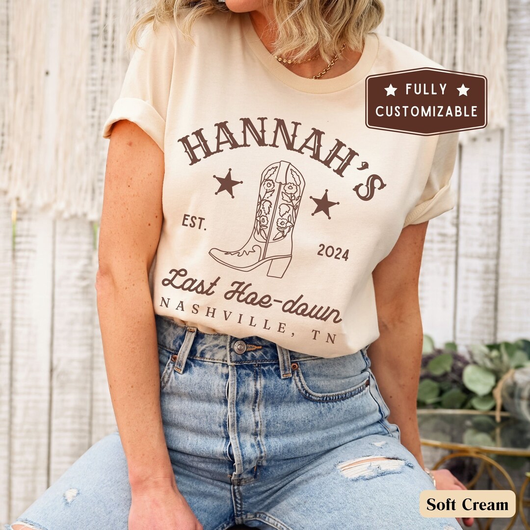 Custom Western Bachelorette Cowgirl Shirt, Nashville Bachelorette Party ...