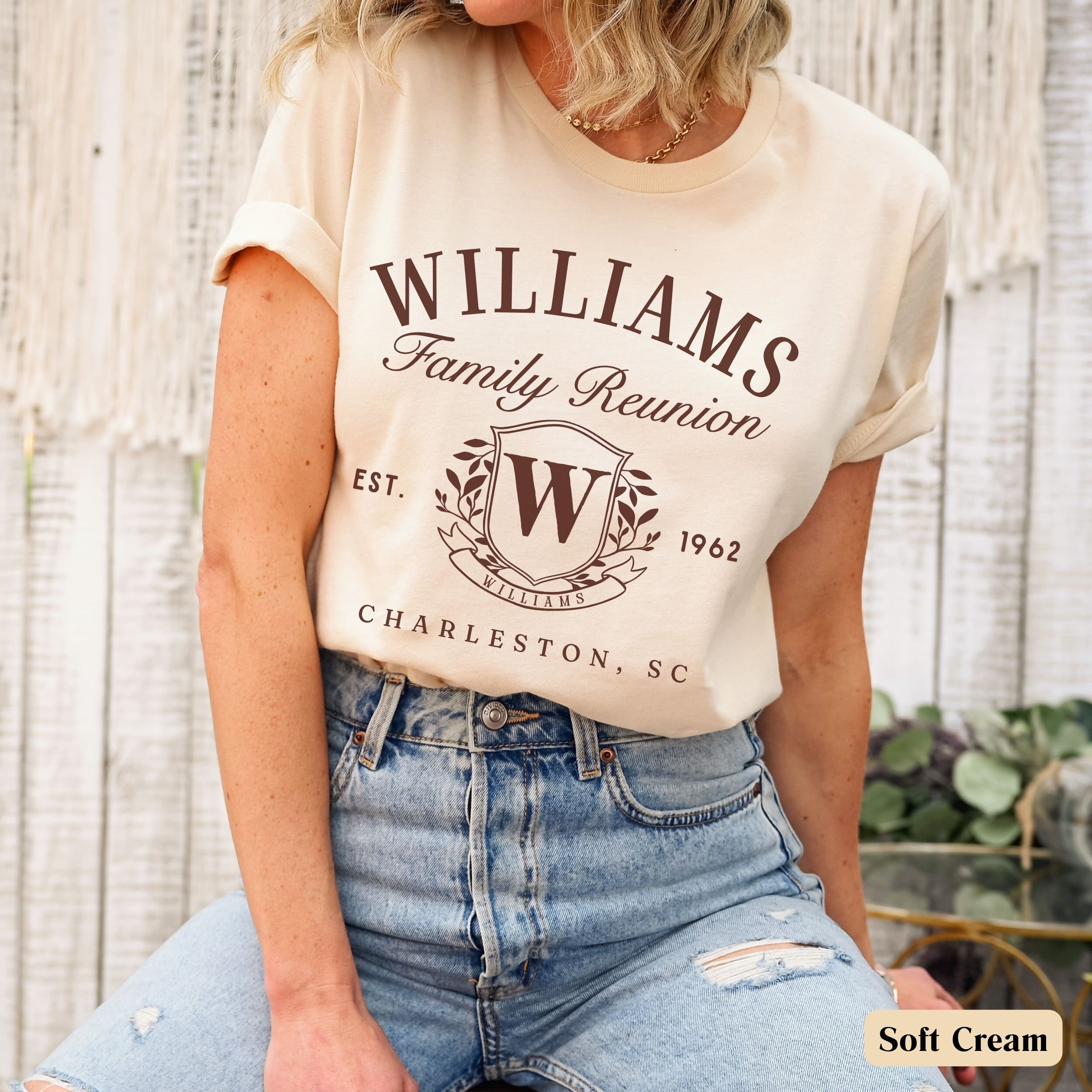 Custom Family Reunion Shirt, Matching Family Name Tee, Monogram Letter ...