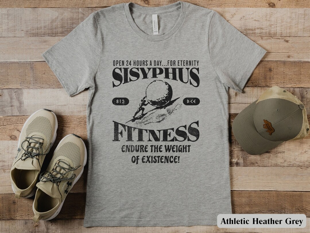 Sisyphus Fitness Funny Athlete Shirt, Greek Mythology T Shirt, Personal ...