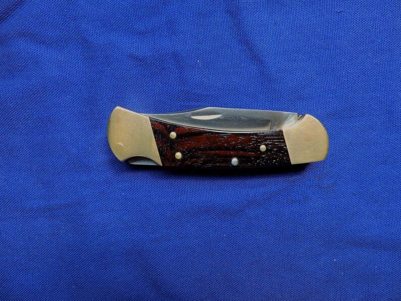 Vintage Buck 112 1980 81 3-dot. Classic Lockback Folding Hunter Knife ...