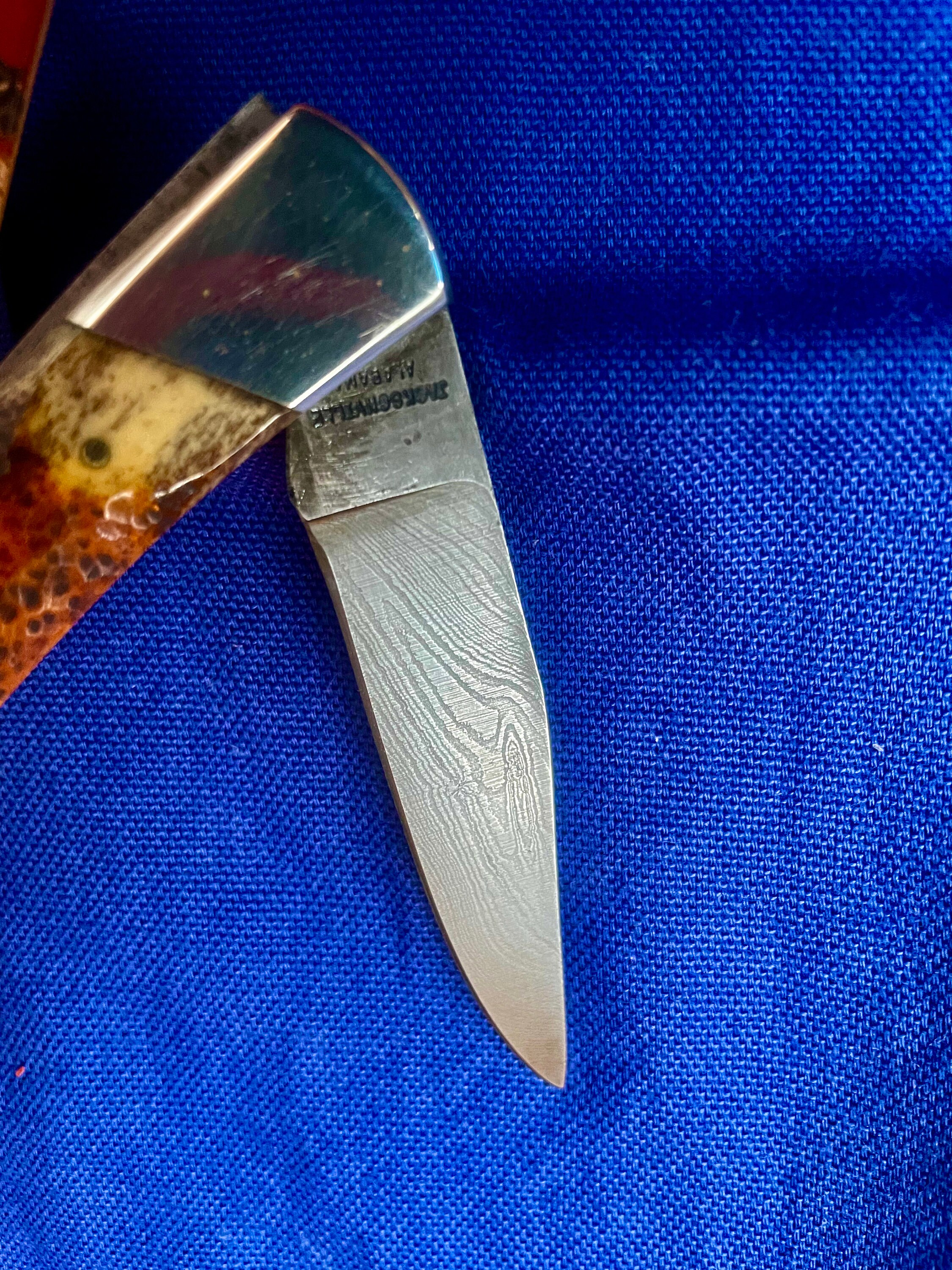 80s Vintage Parker-edwards Damascus Single-blade 405D - Etsy