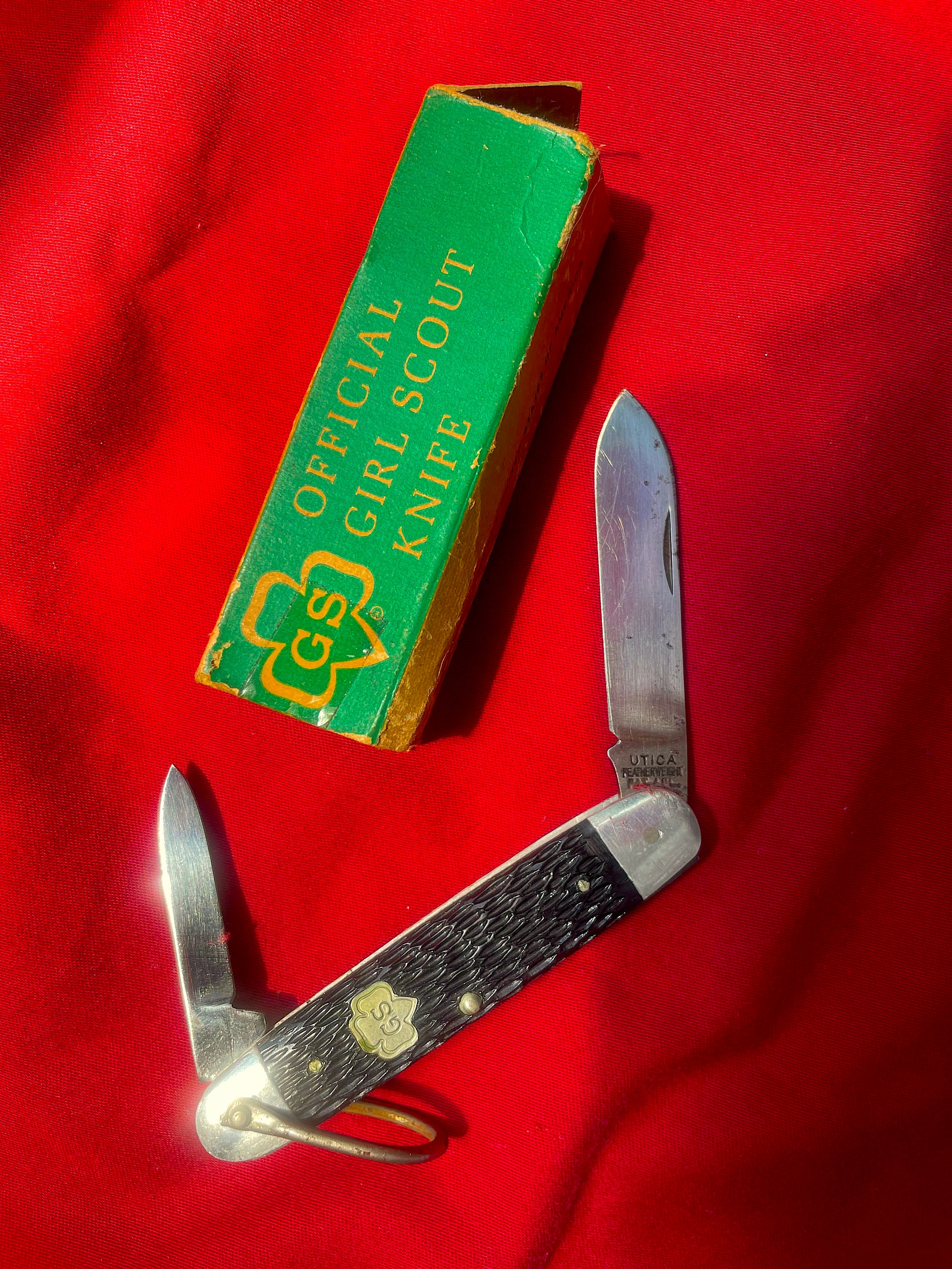 Vintage Girl Scout featherweight 2-blade Pocket Knife, Made in USA 1965 ...