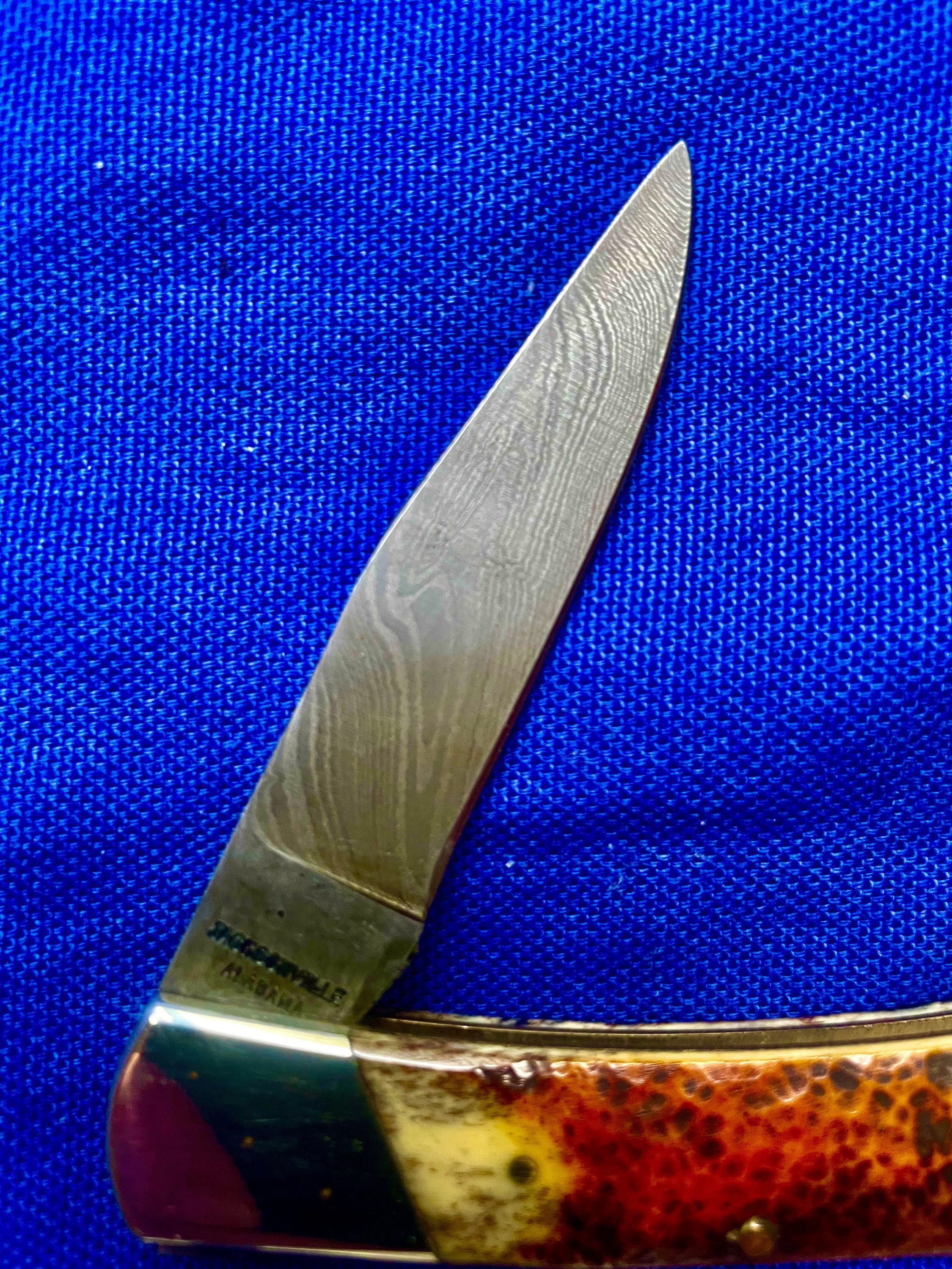 80s Vintage Parker-edwards Damascus Single-blade 405D - Etsy