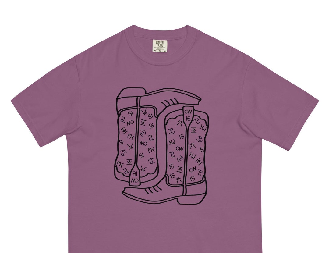 Boot Cowboy Shirt, Western Cattle Brands Boot Shirt, Cowgirl Rodeo ...