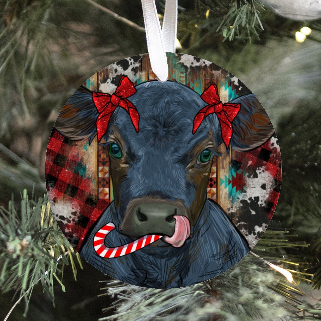 Angus Calf Christmas Ornaments, Cattle Ranch Gift, Calf, Angus - Etsy
