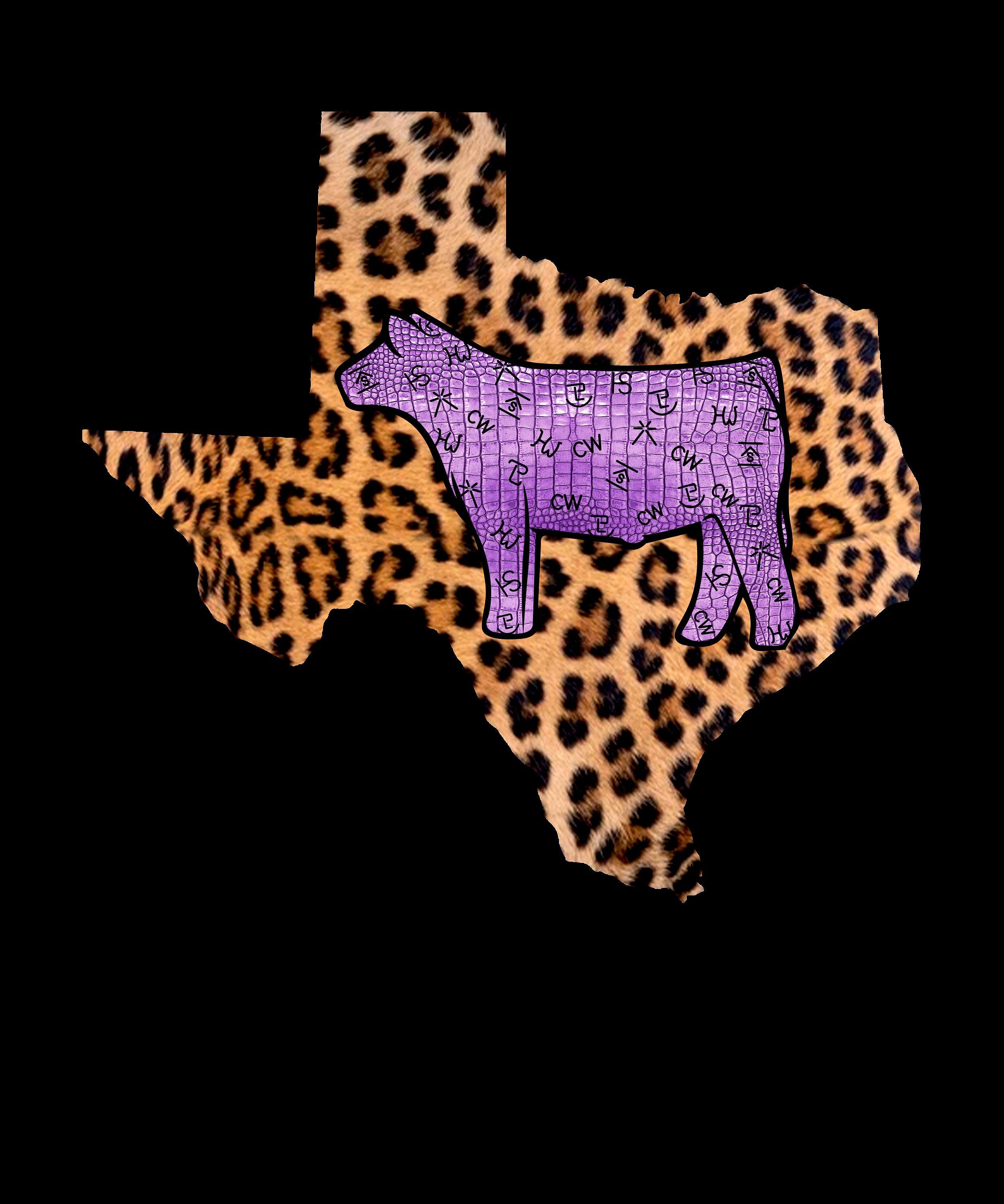 Show Steer Design,texas Show Steer,cattle Brands,steer Design Png, - Etsy