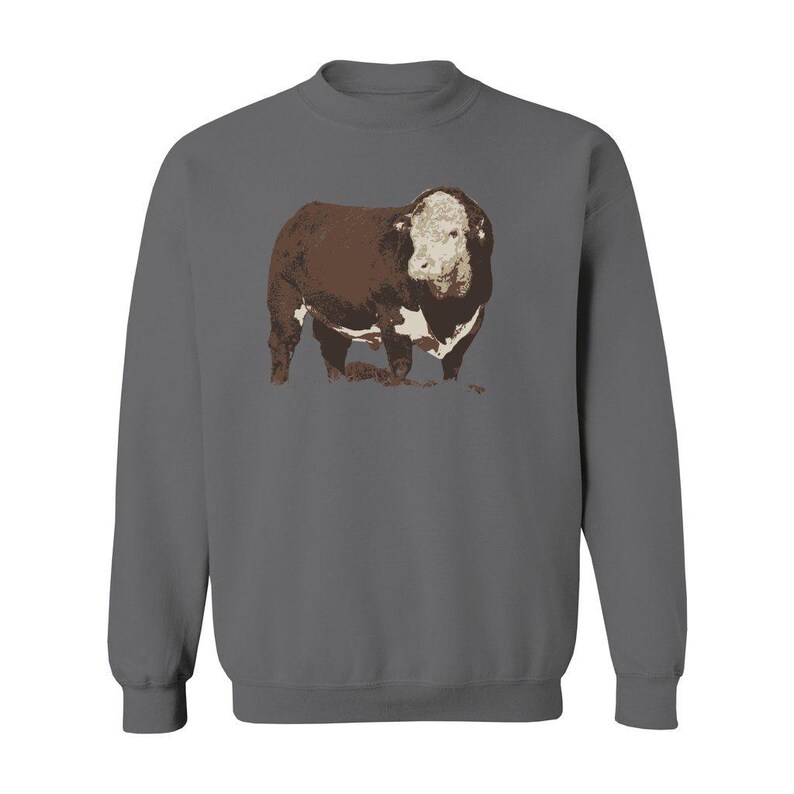 Hereford Bull Sweatshirt, Farmer Cattle Sweater, Hereford Cattle Shirt ...