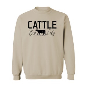 Cattle Boss Sweatshirt, Ranch Cattle Sweatshirt, Cattle .sweatshirt ...