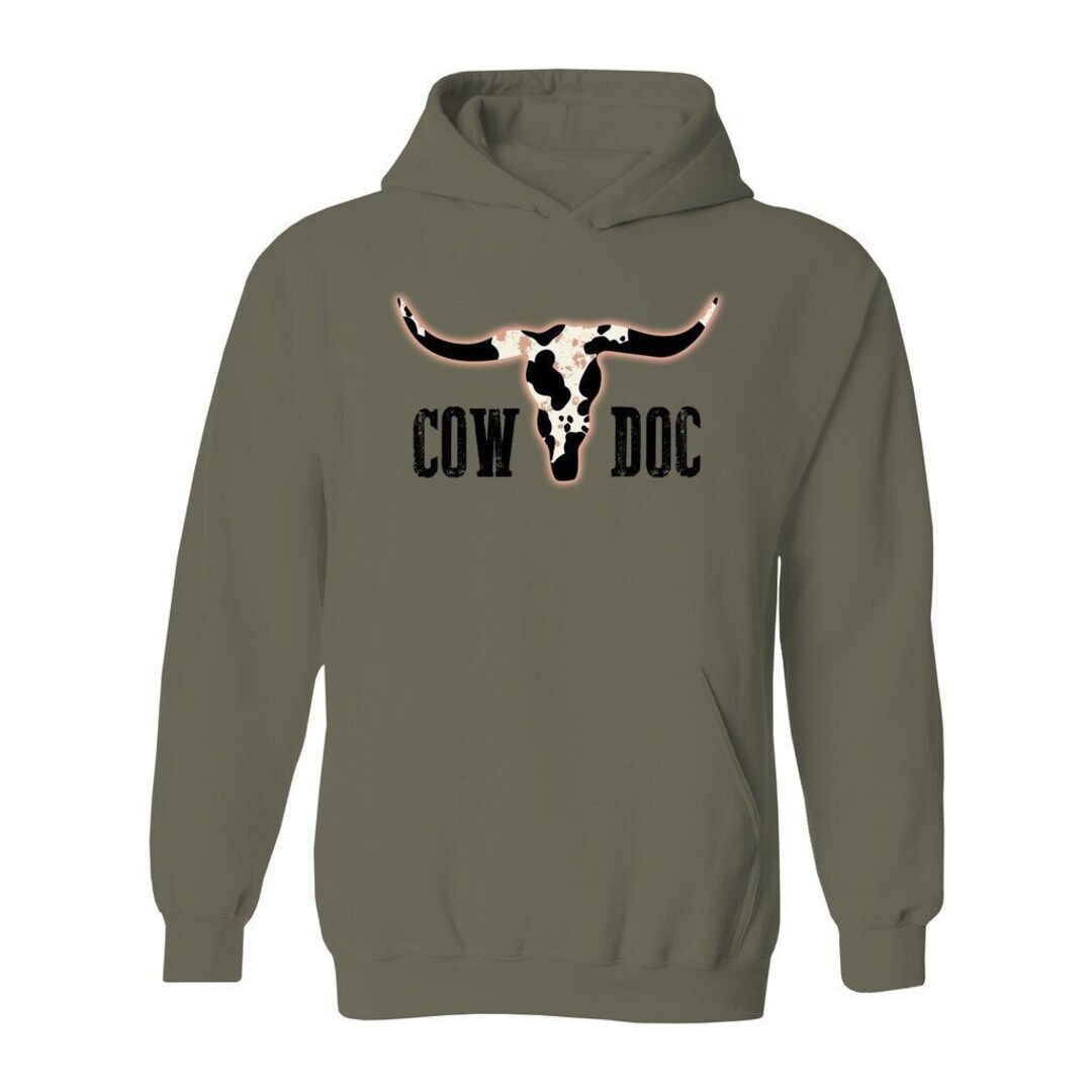 Cow Doc Ranch Cattle Sweatshirt, Veterinarian, Veterinarian School Gift ...