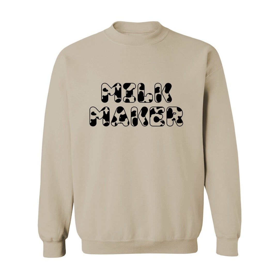 Milk Maker Sweatshirt, Milk, Cow Print Sweatshirt, Unisex Heavy Blend ...