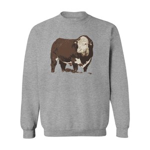 Hereford Bull Sweatshirt, Farmer Cattle Sweater, Hereford Cattle Shirt ...