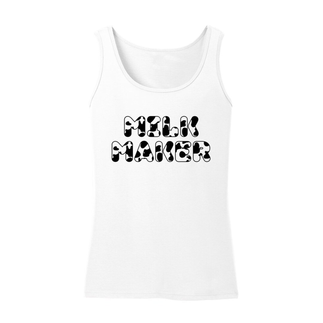 Milk Maker Tank, Cow Print Tank, Milk, Cow Print, Womens Softstyle Tank ...