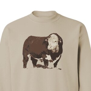 Hereford Bull Sweatshirt, Farmer Cattle Sweater, Hereford Cattle Shirt ...