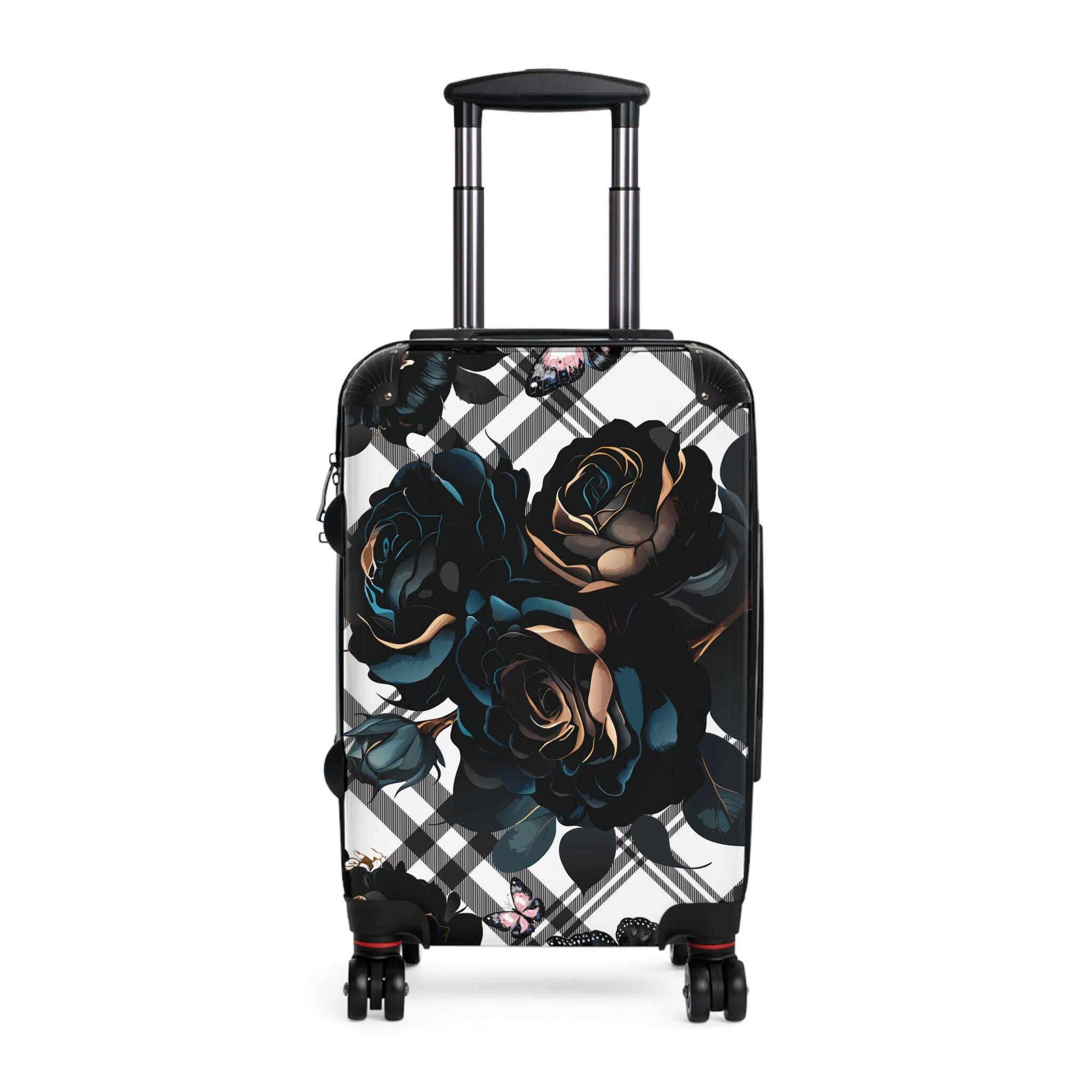 Black Rose Suitcase in 3 Sizes - Etsy