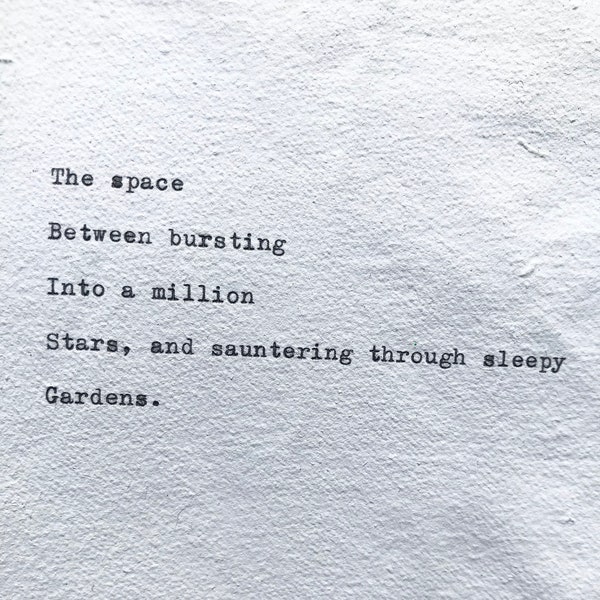 Typewriter Poem - Etsy