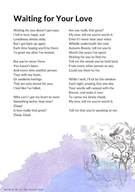 Waiting For You Love Poems
