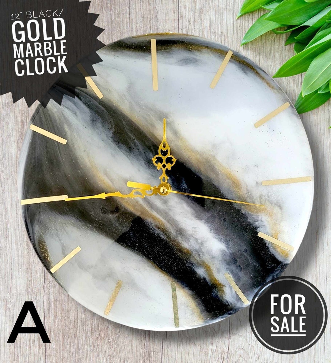 12 Resin Abstract Clocks - Etsy