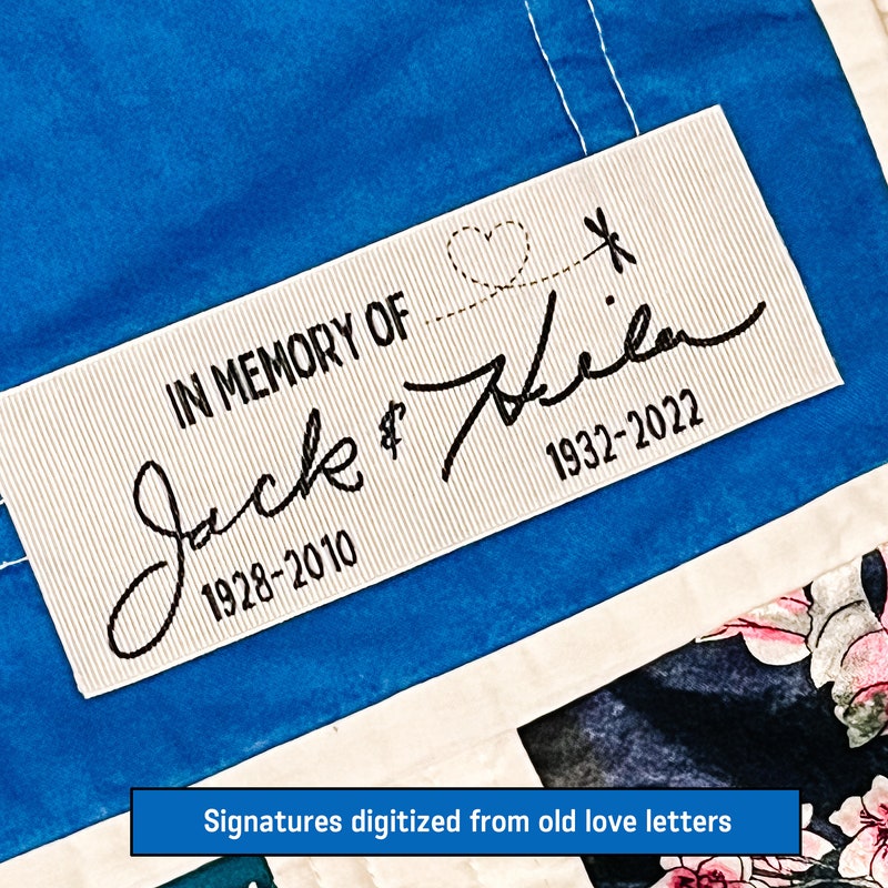 Memory Quilt Label - Etsy