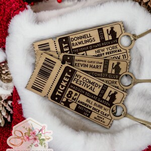 Unique Custom Ticket Ornament - Great Holiday Gift for Concert Goers ...