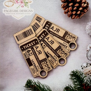 Unique Custom Ticket Ornament - Great Holiday Gift for Concert Goers ...