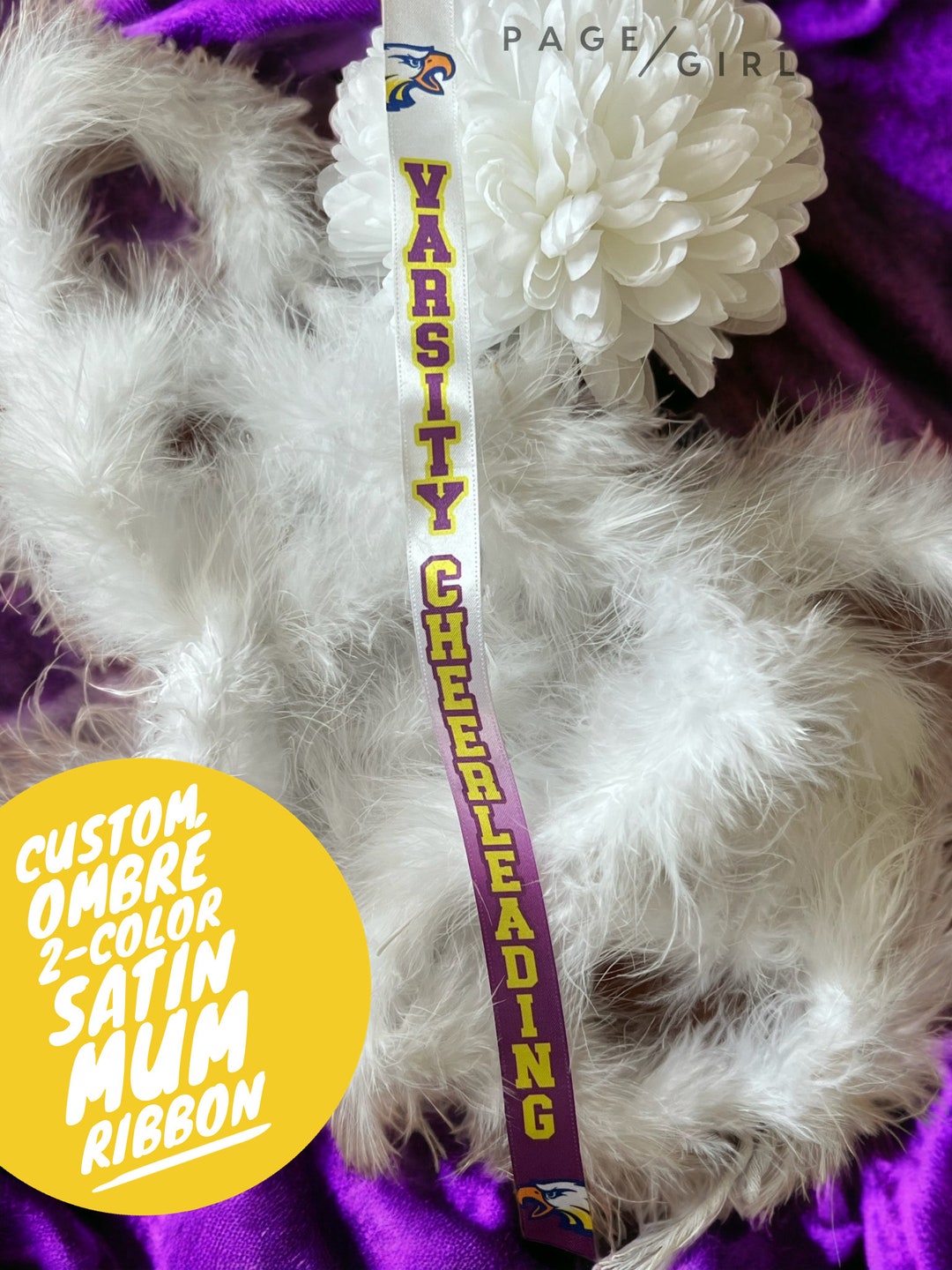 Full COLOR PRINT Custom Homecoming Mum Ribbon - Etsy