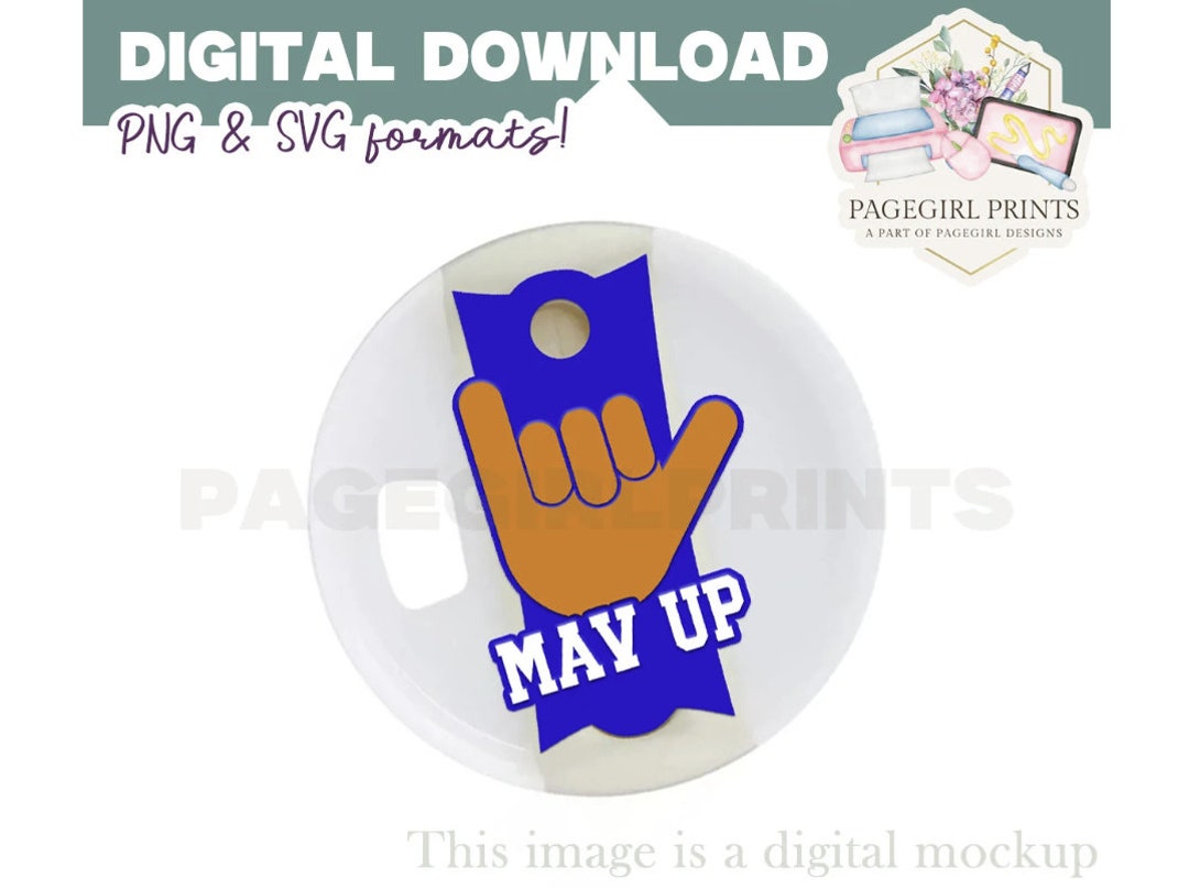 LASER CUT FILE - Mav up Thumbs up Tumbler Topper - Etsy