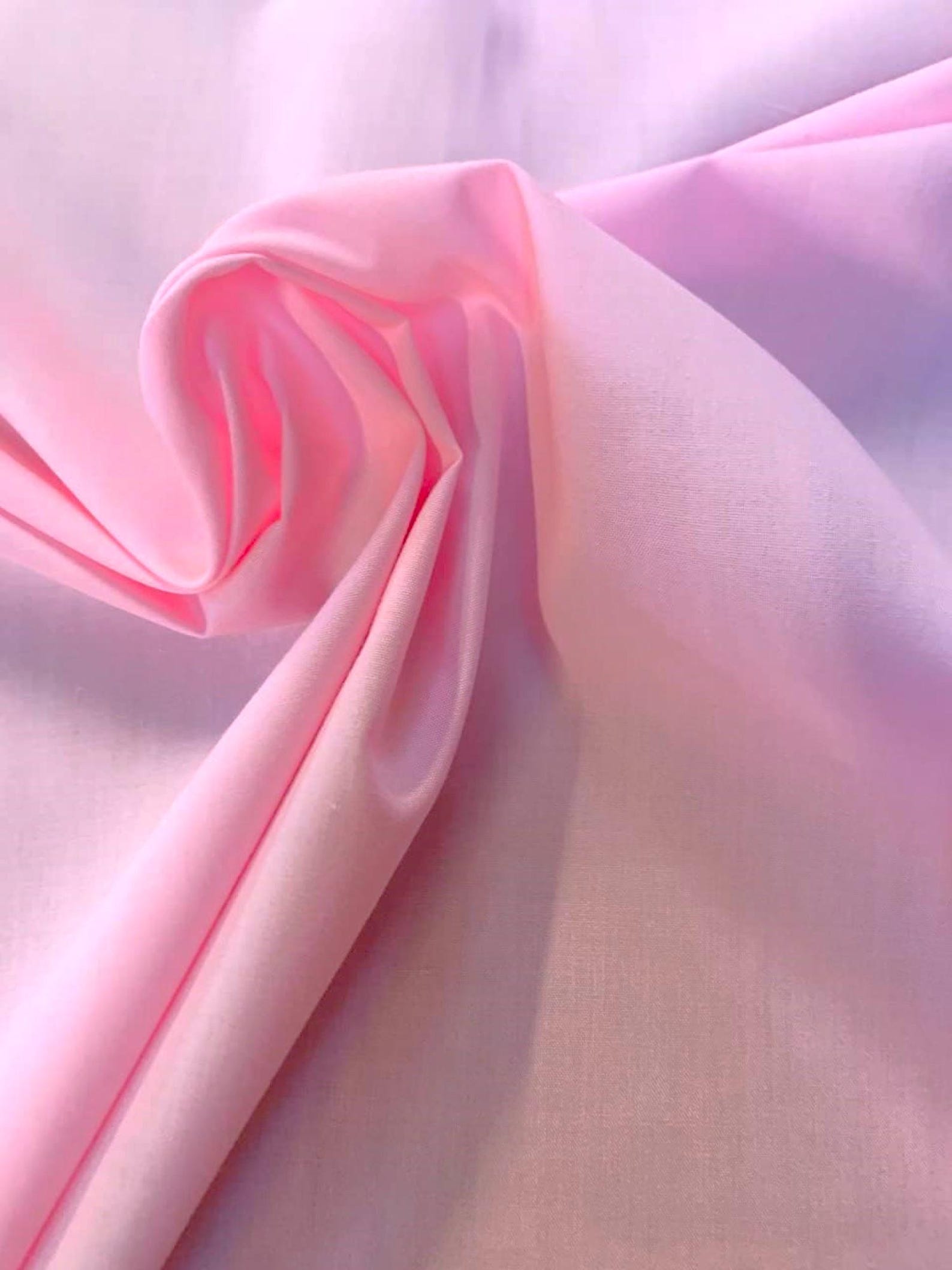 Baby Pink 60" Wide Premium Light Weight Poly Cotton Blend Broadcloth ...