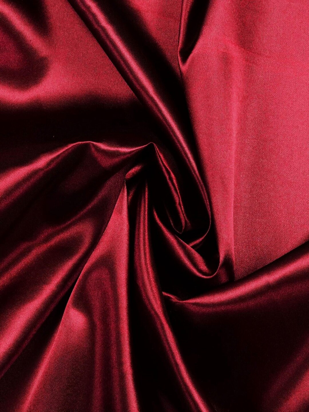 Cranberry 60" Wide Light Weight Stretch Silk Charmeuse Silk-like Feel ...