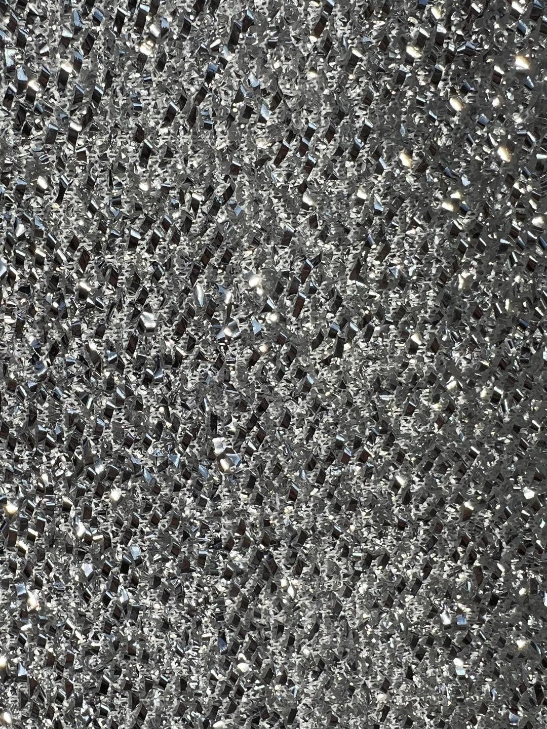 Silver, 60” Wide Lightweight Two Way Stretch Metallic Tinsel Fabric. - Etsy