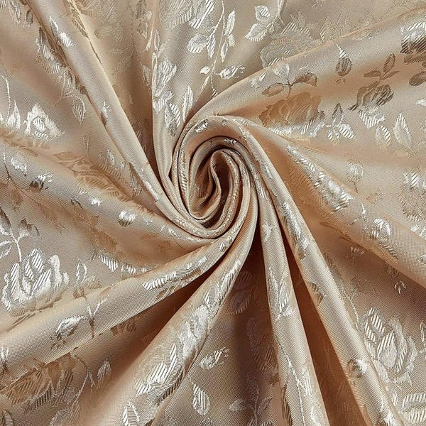 Floral Satin Fabric Etsy