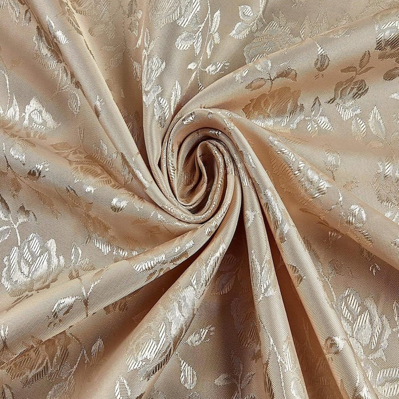 Satin Brocade Fabric - Etsy